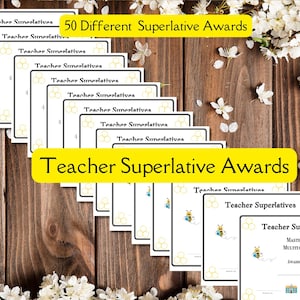 Teacher Superlative Awards – Honoring the Educators: Fun Faculty Awards ...