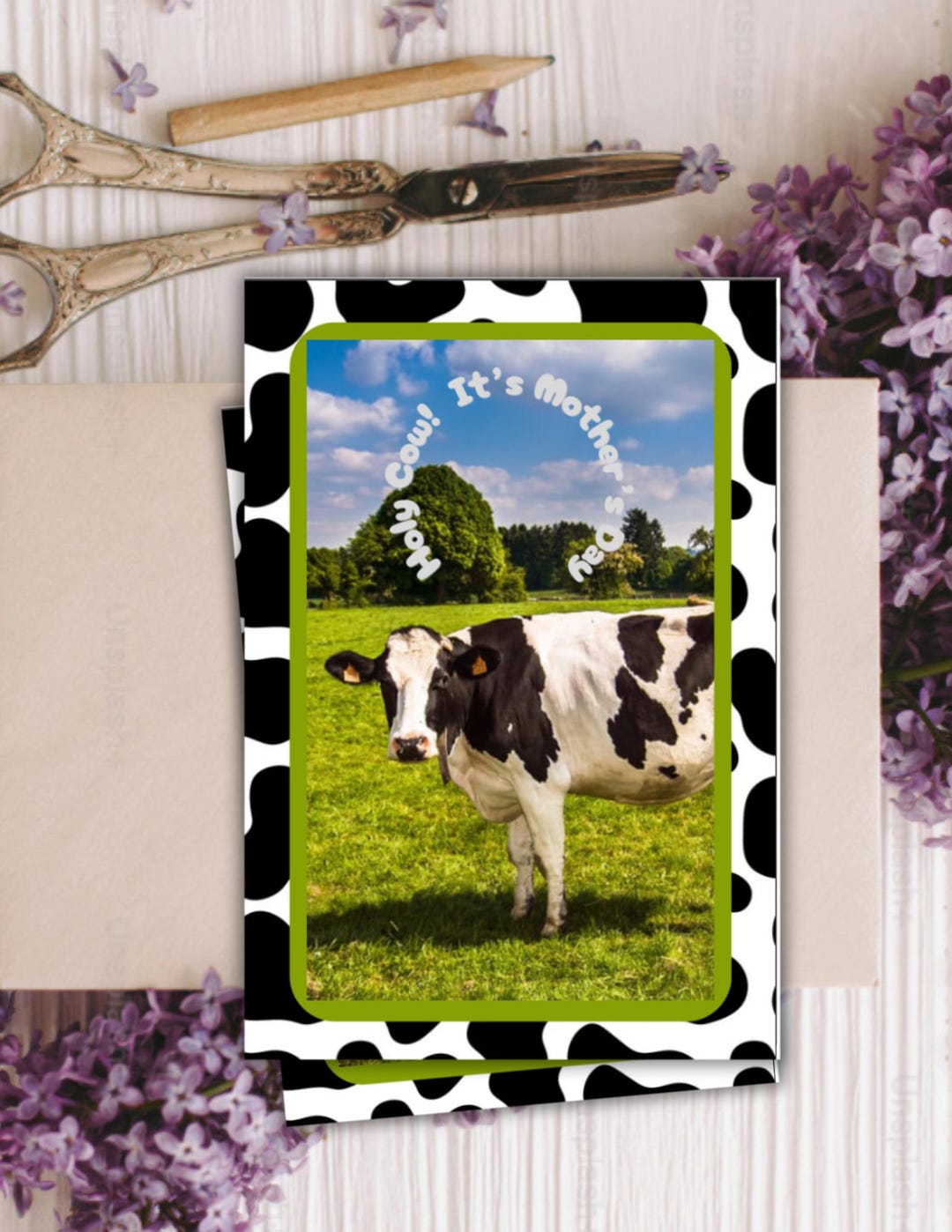 Funny Cow Mother's Day Card: Moo-thers Day Printable,funny Cow Mother's ...