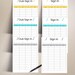 Club Sign-in Sheet: Printable Attendance Roster, Club Sign up Sheet ...