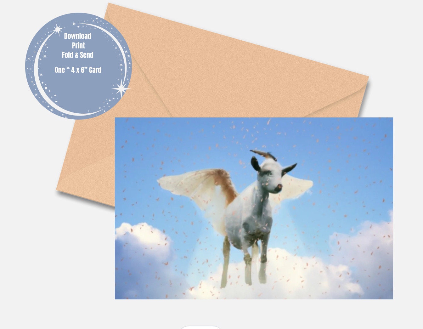 Sympathy Card for Loss of Beloved Goat - Etsy