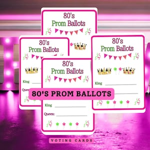 Prom Voting Ballot Printable - Etsy