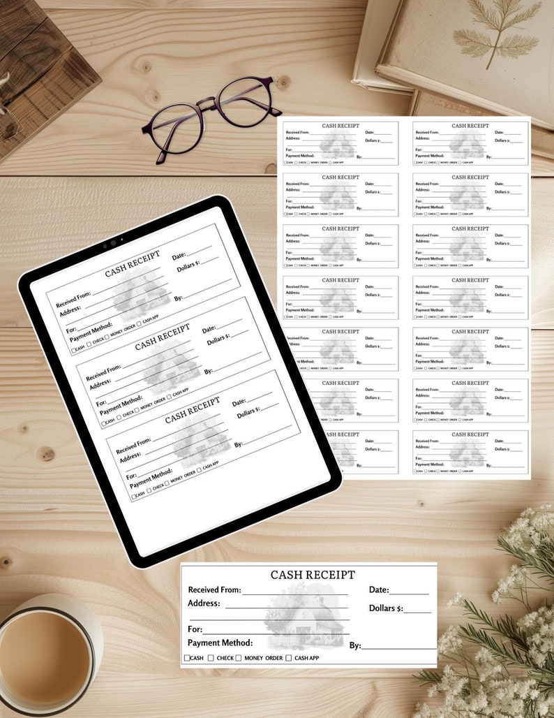 Farm Cash Receipt Template,farm Themed Receipt Template,printable Farm ...