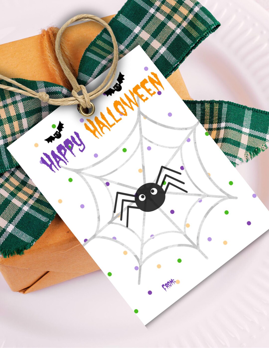 Printable Halloween Treat Tag, Halloween Favor Tag for Halloween Gifts ...