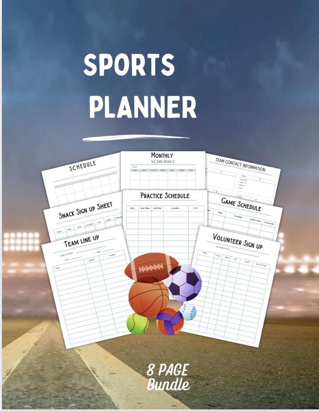 Kids Sports Planner, Team Schedules & Templates, Kids Sports Planner ...