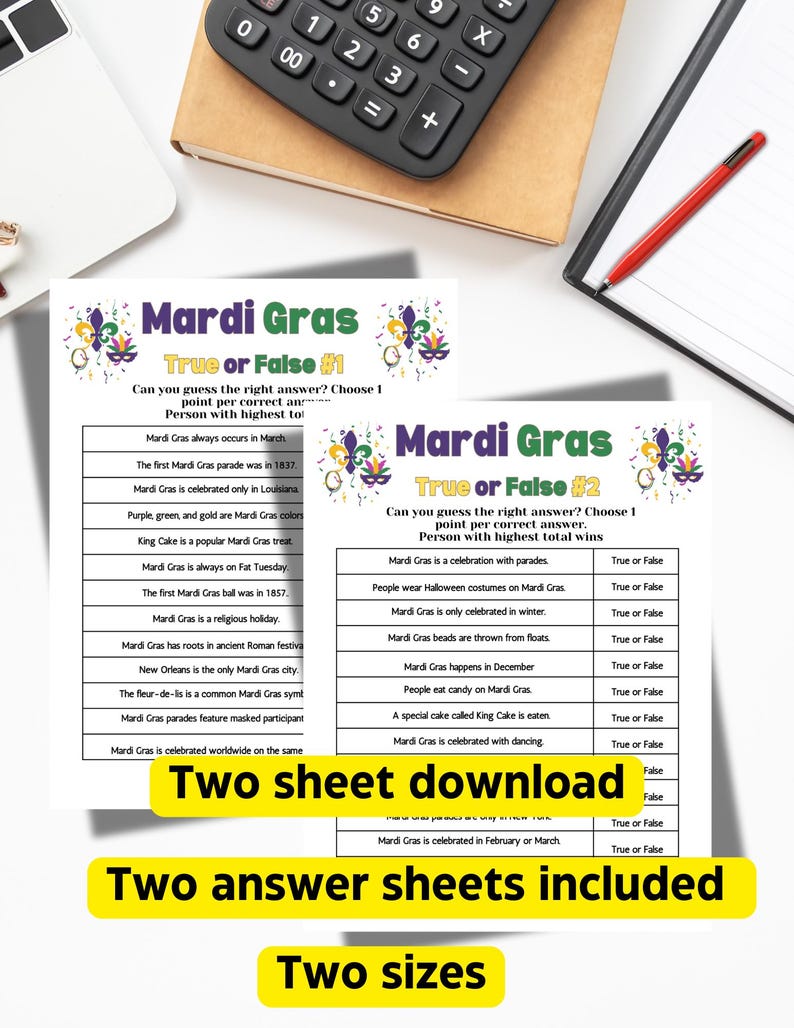 Mardi Gras Trivia,mardi Gras Facts and Falsehoods, Kids and Adult ...