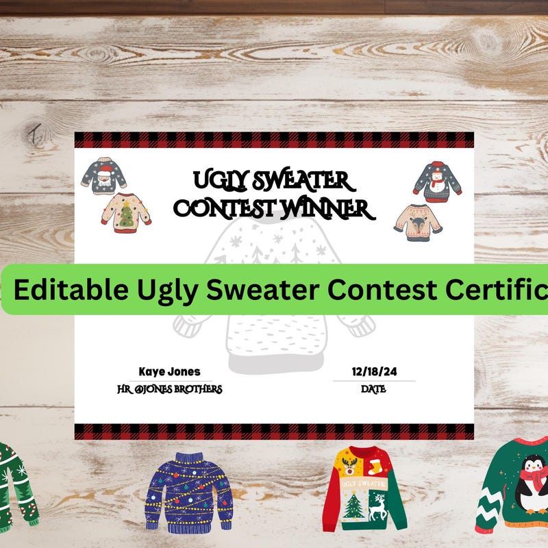 Ugly Sweater Awards - Etsy