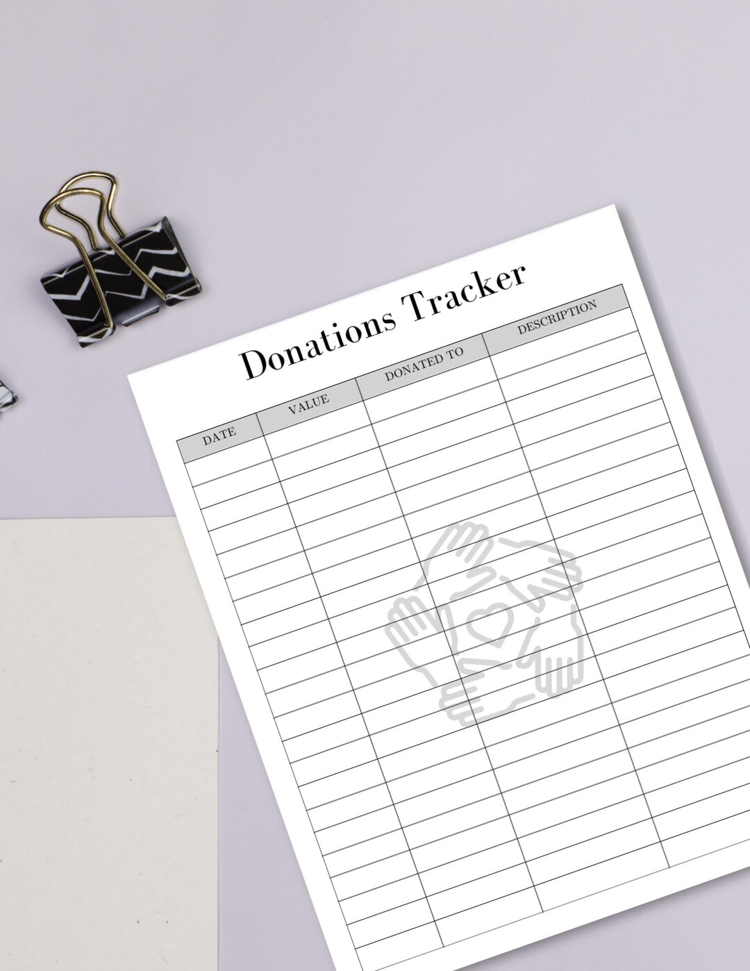 Small Business Donation Given Tracker, Donations Log, Donations Tracker ...