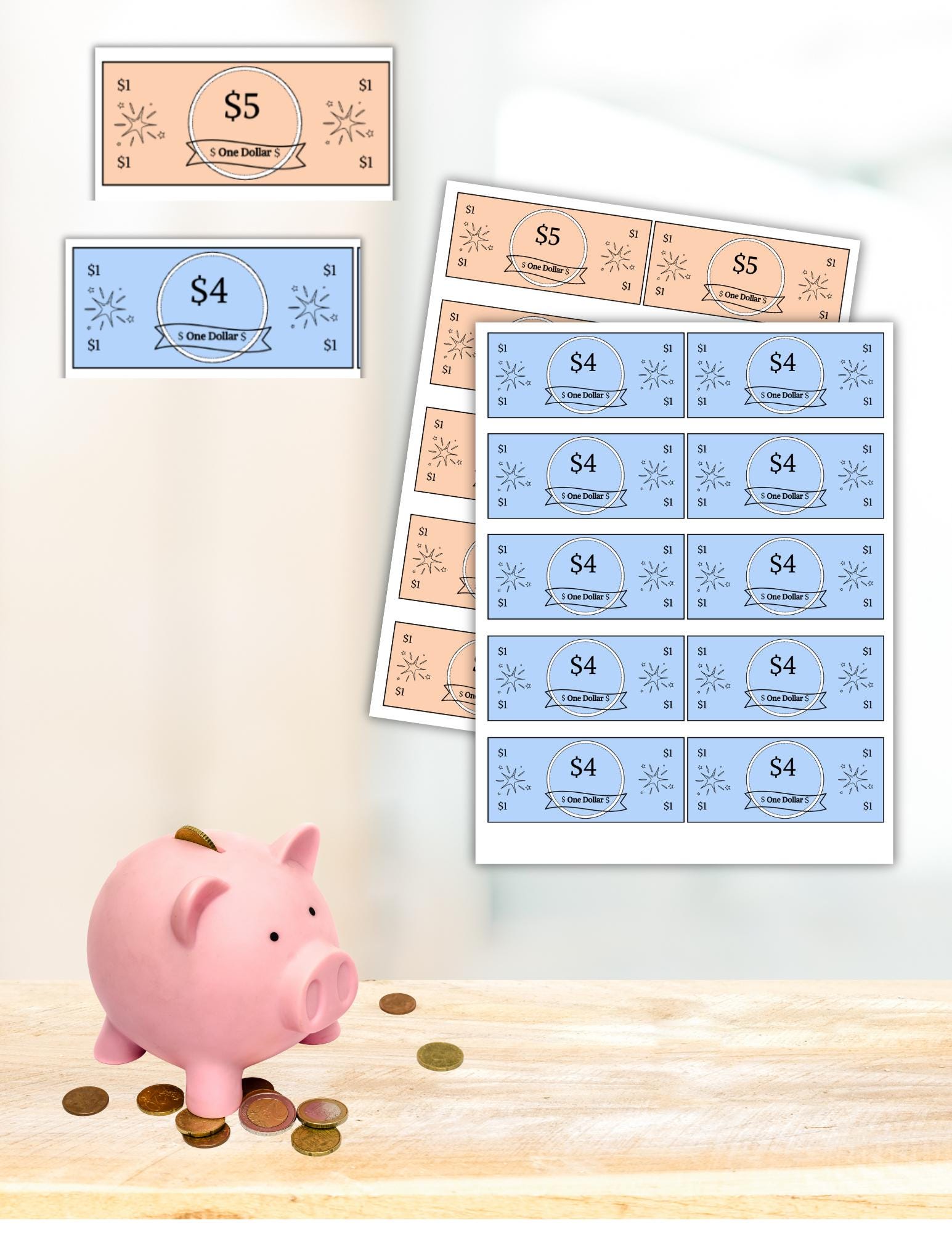 Printable Reward Money, Chore & Behavior Incentive, Faux Money ...