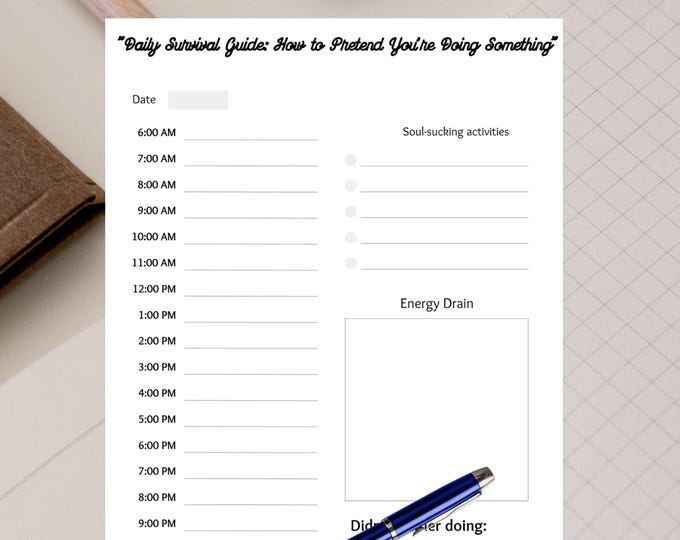 Funny Duck to Do List, Printable, Digital Product, Humorous Stationery ...