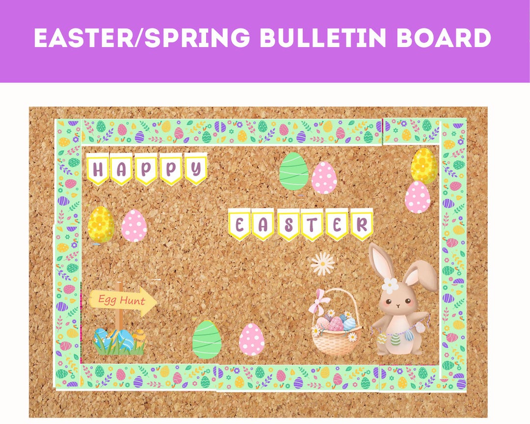 Easter & Spring Bulletin Board Kit, Classroom,school, Community or ...