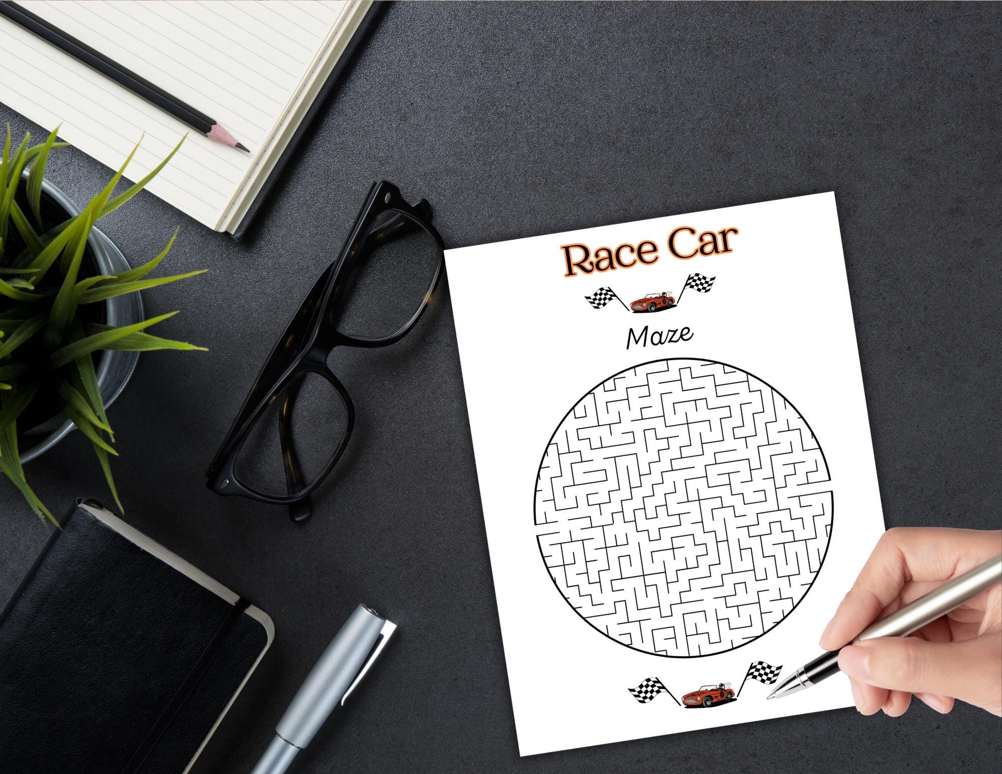 Kids Race Car Games, Kid's Race Car Printable,race Party Games, Race ...