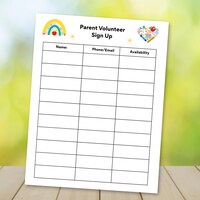 Editable PTO PTA Bundle - Membership Form, Pto/pta Parent Volunteer ...