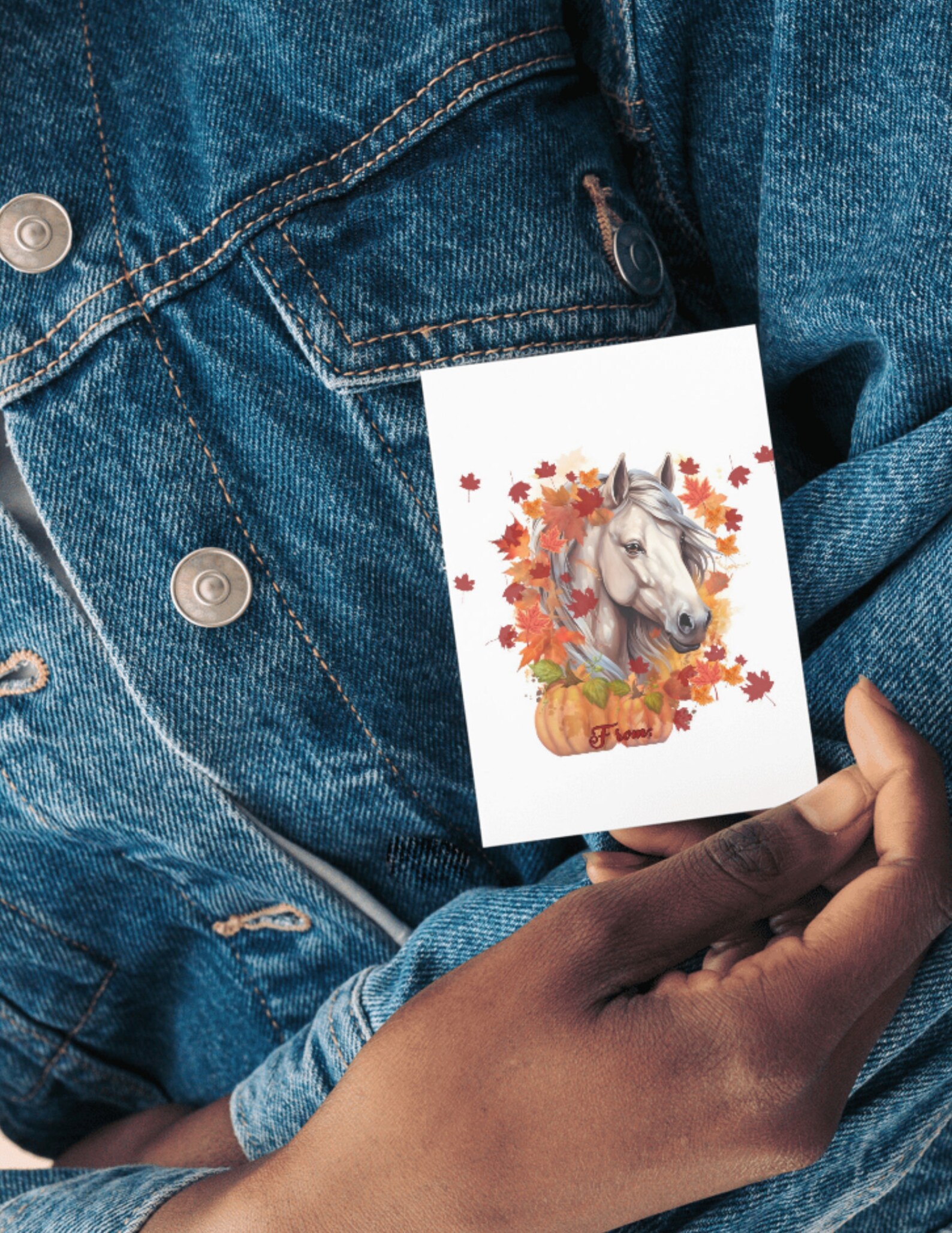 Fall Equestrian Themed Gift Tag, Fall Horse Theme Favor Tag, Printable ...