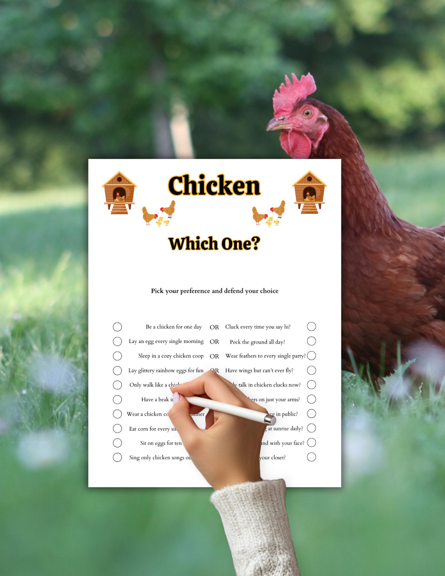 Chicken Party Games Bundle: Farm Animal Games, Printable Activities ...