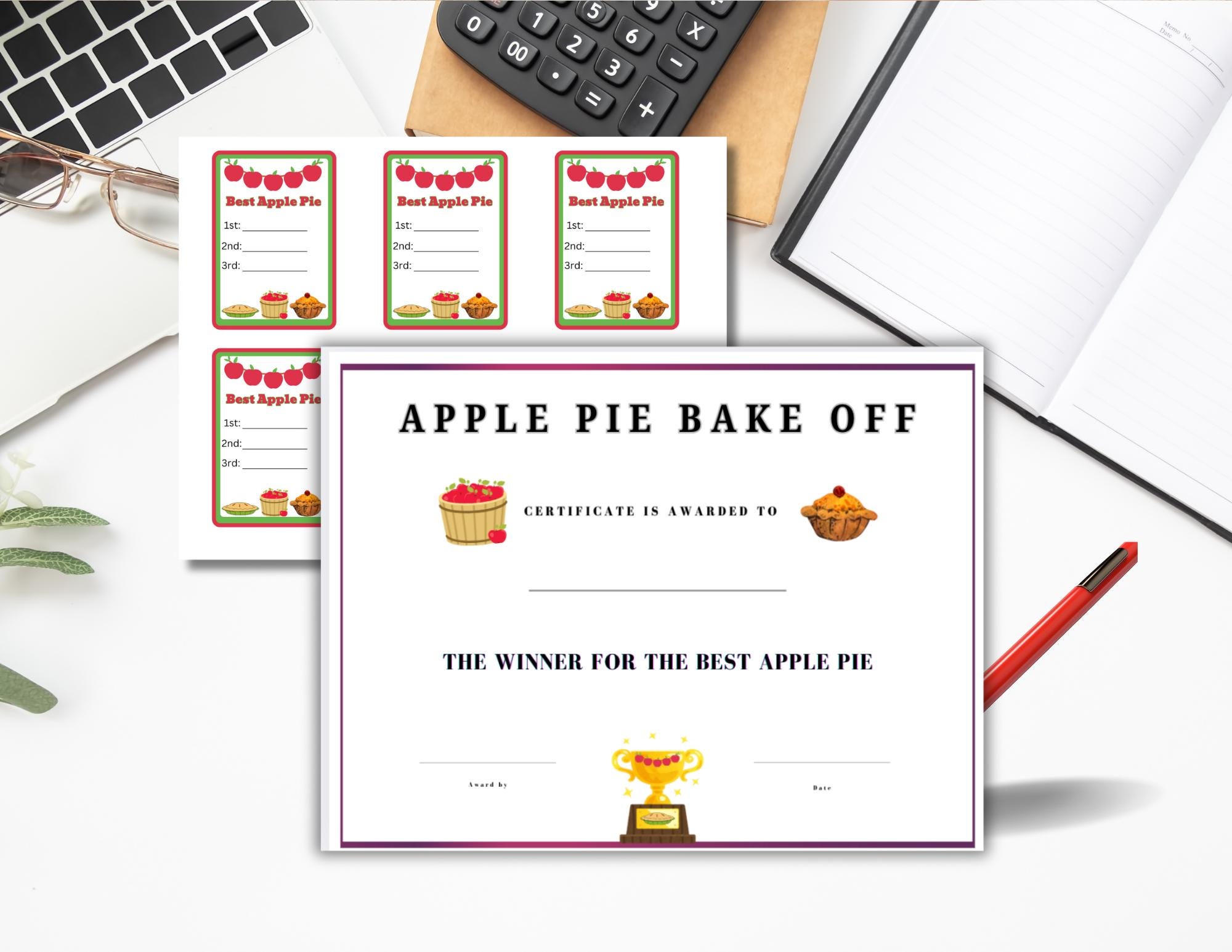 Apple Bake Off Certificate Apple Caramel Cake