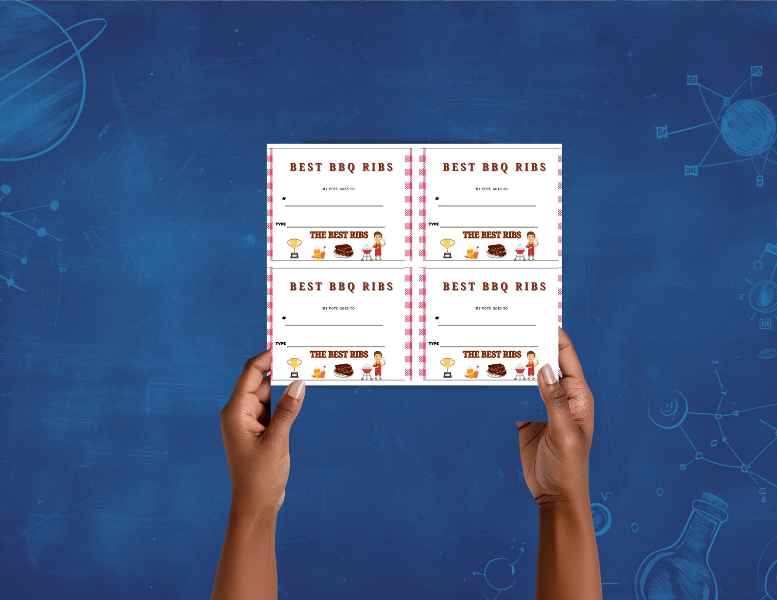 Best BBQ Ribs Ballot Voting Cards - Etsy