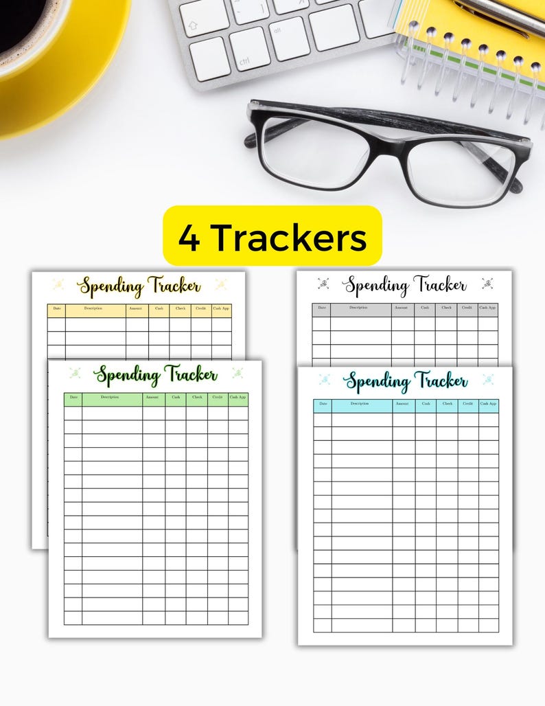 Printable Spending Tracker,minimalist Expense Log,printable Spending ...