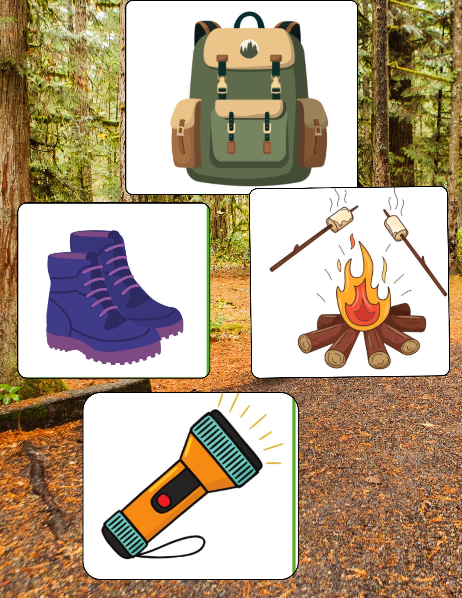 Camping Dice Game, Printable Family Summer Camp Activity,perfect for ...