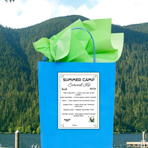 Summer Camp Survival Kit Tag Printable,favor Tags,printable Adventure ...