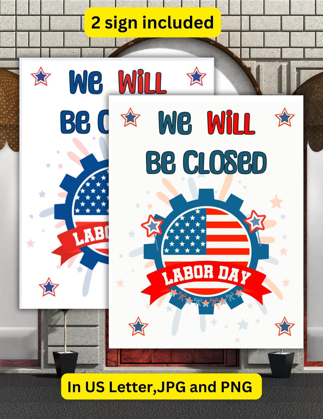 Labor Day Closed Sign,closed for Labor Day Printable Sign, Labor Day ...