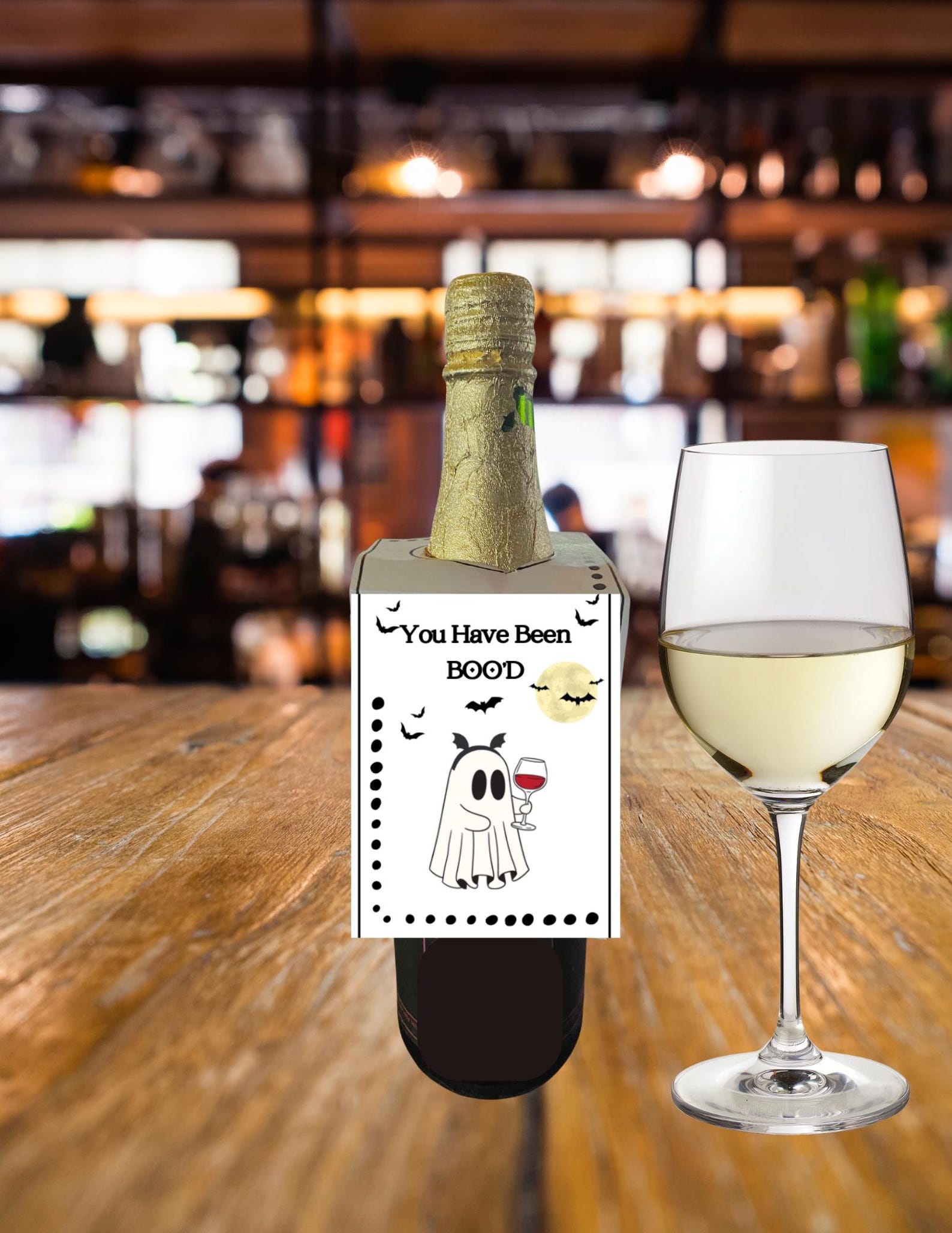 You've Been Boo'd Wine Tag, Halloween Wine Label, Boo'd Wine Tag ...