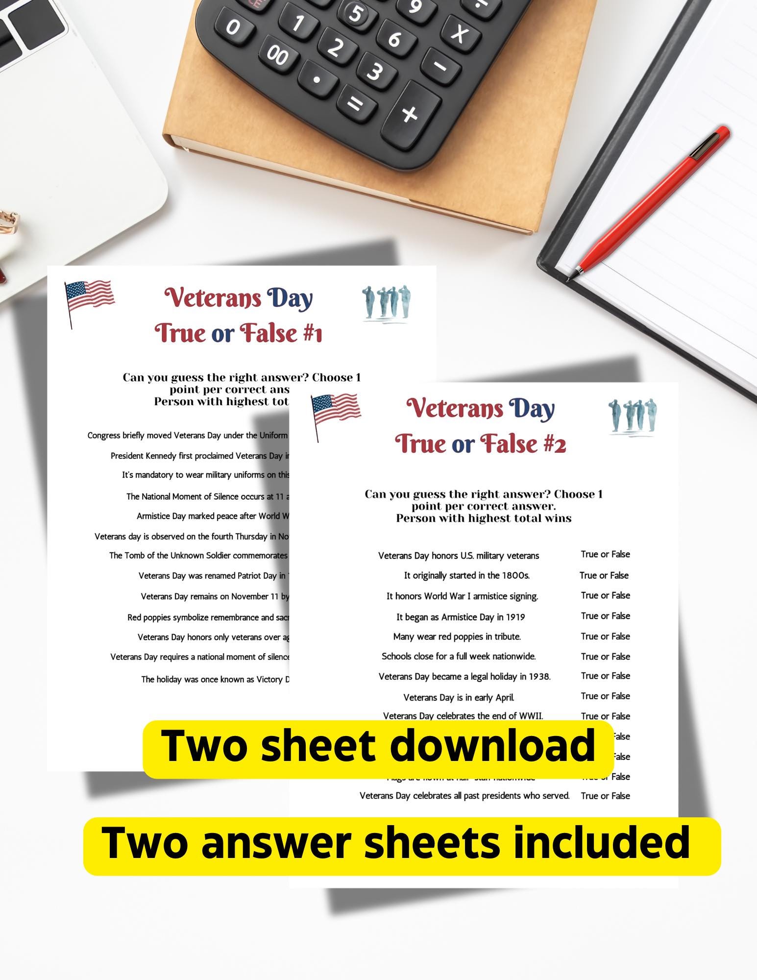 Veterans Day Trivia,veterans Day Facts and Falsehoods, Kids and Adult ...