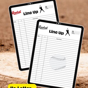 Baseball Line Up,baseball Line up Card Template, Batting Line up ...