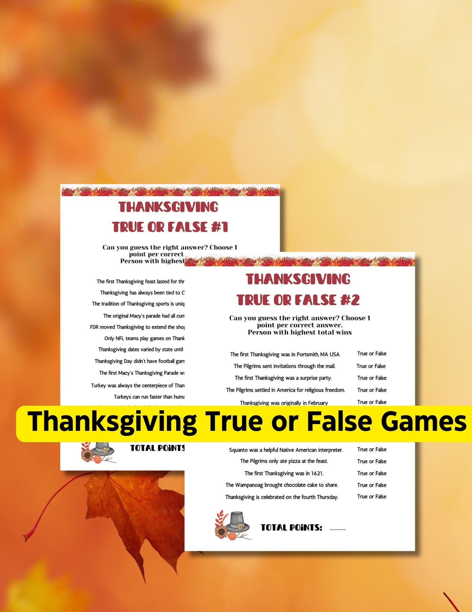 Thanksgiving Trivia, Thanksgiving Facts and Falsehoods,kids and Adult ...