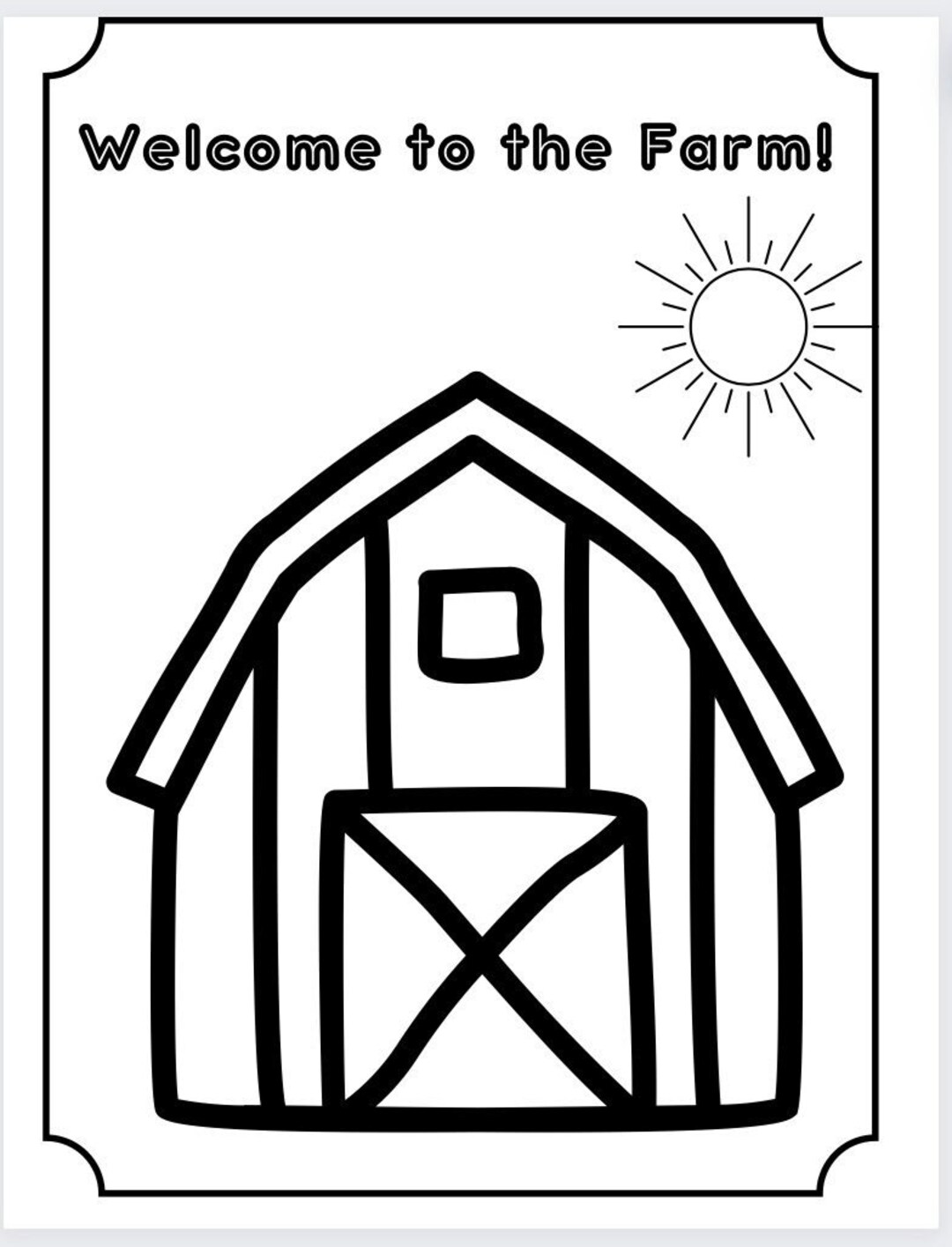 Farm Animals Coloring Pages for Kids, Barn Animals Coloring, Farm ...