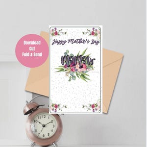 Printable Mamaw Card for Mothers Day;happy Mother’s Day Mamaw Card for ...