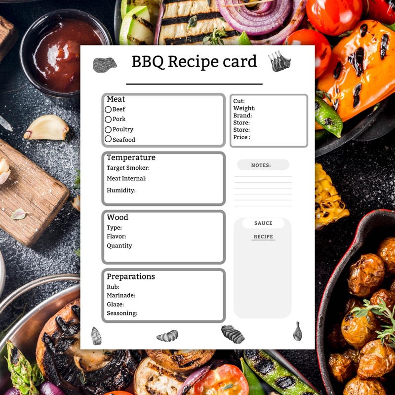 Grilling Cookbook - Etsy