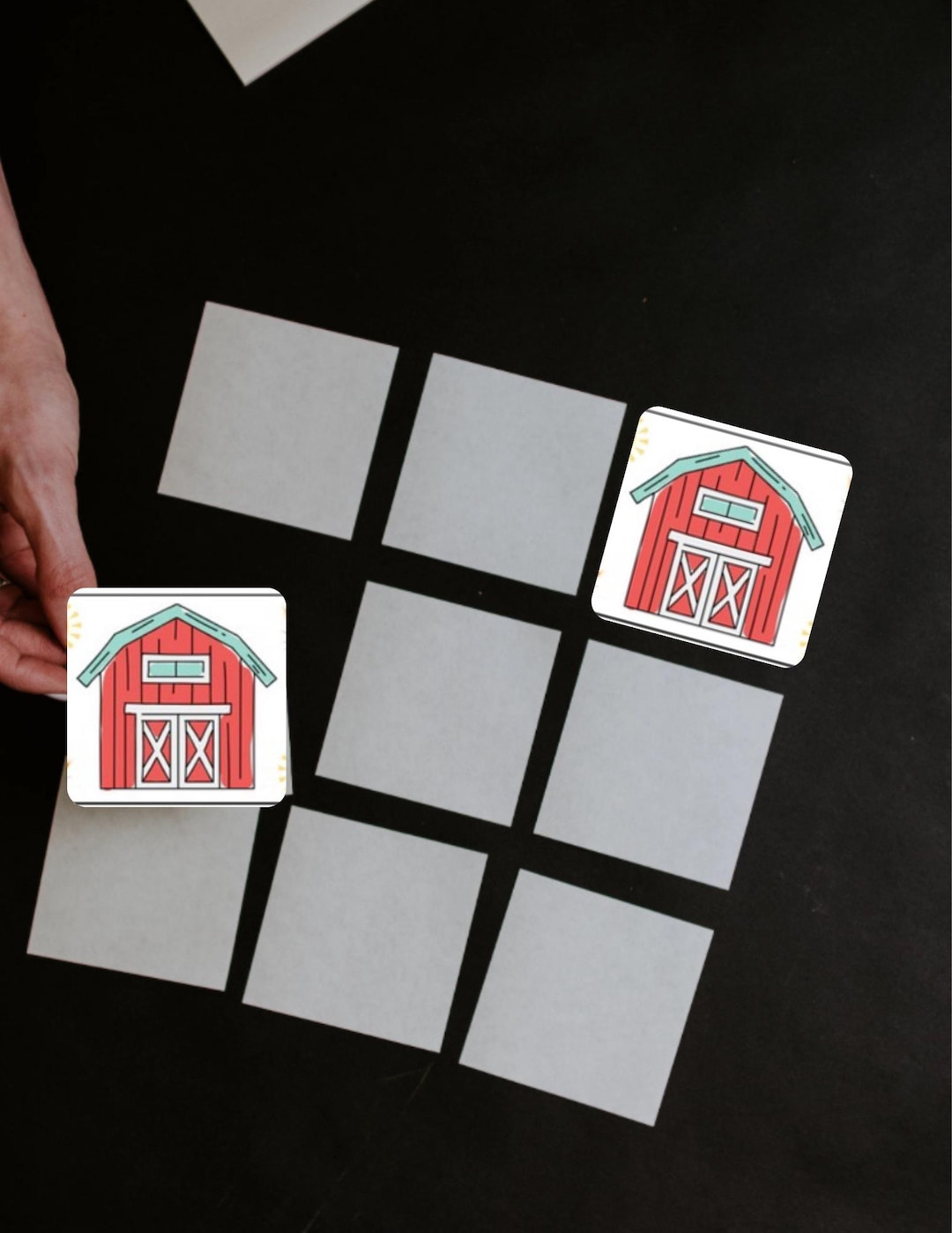 Farm Matching Game for Preschoolers,printable Farm Theme Memory Card ...