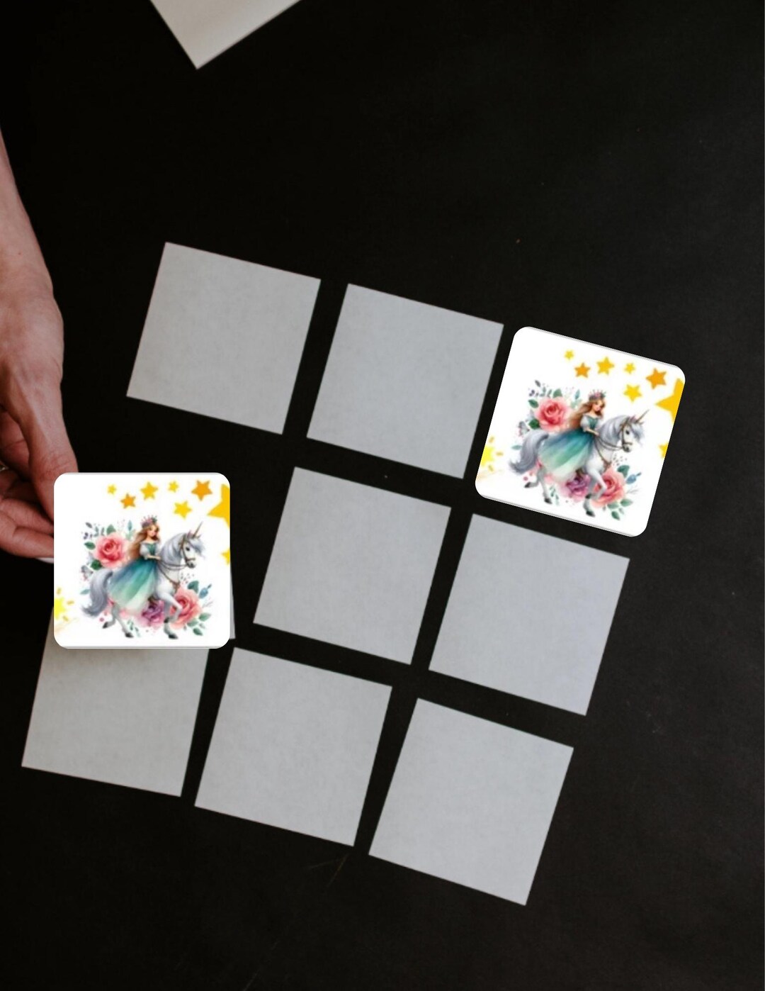 Princess Horse Matching Game,fairy Tale Memory Cards,princess Memory ...