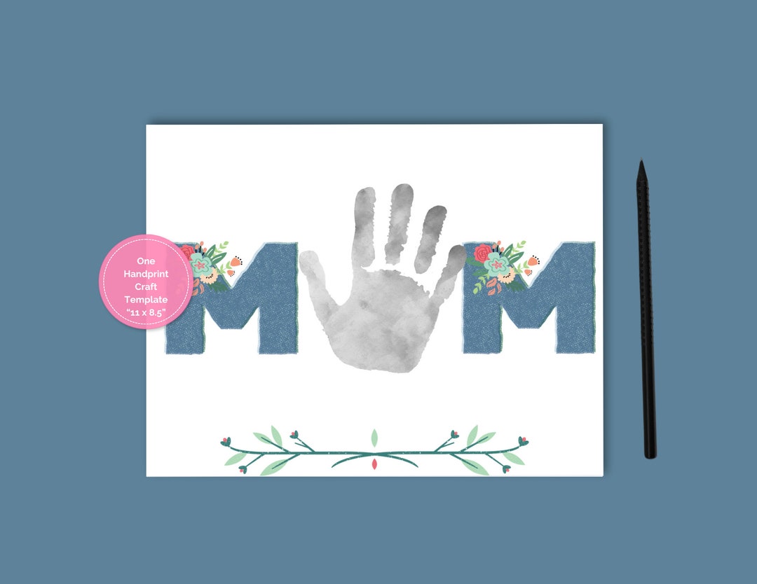 Handprint Art Craft for Mom: Mothers Day/ Birthday Keepsake for Mom ...