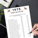 1975 Trivia Game,true or False Birthday Party, 50th Birthday Party ...