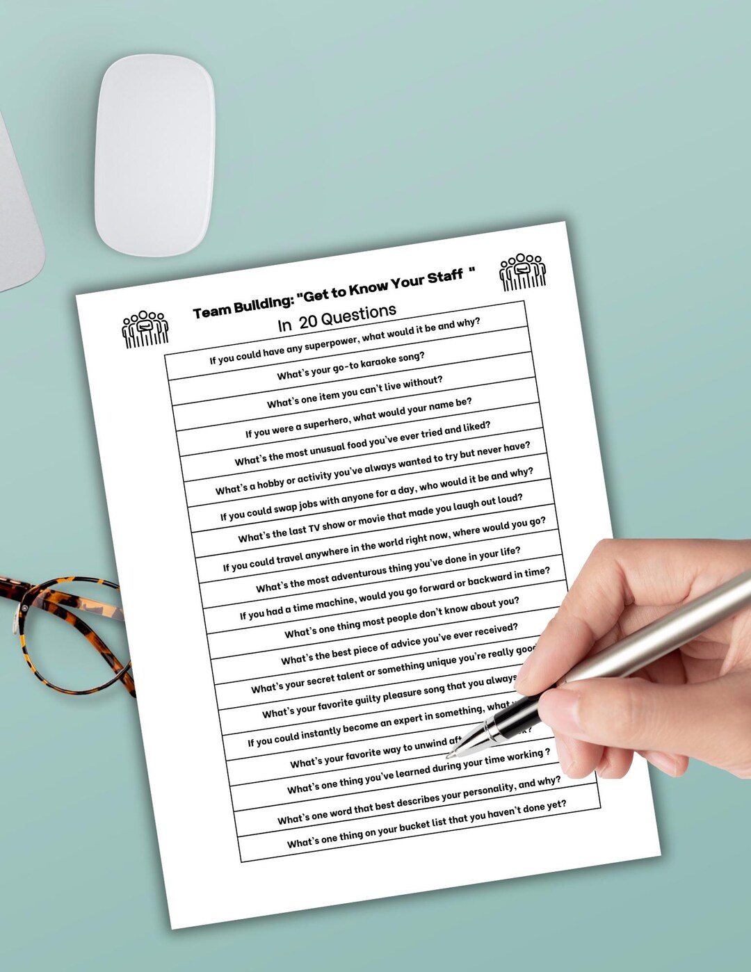 Team Building Survey, How Well Do You Know Your Team, Getting to Know ...