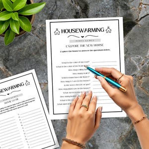Housewarming Party Games Bundle: New Home Games (PDF Printable), New ...