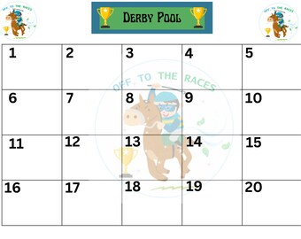 Derby Party Games Kit, Printable Derby Betting Games, 4 Different ...
