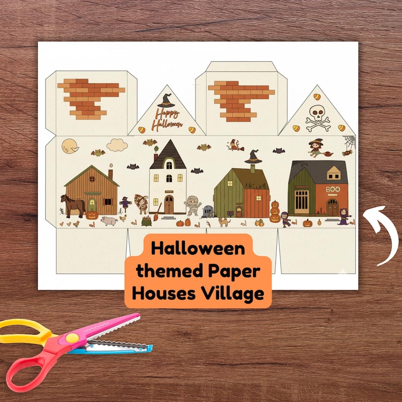 Halloween Village - Etsy