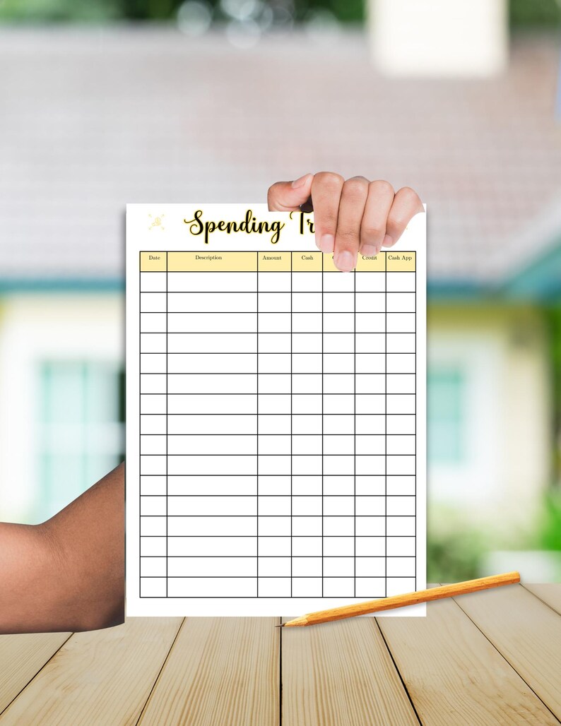 Printable Spending Tracker,minimalist Expense Log,printable Spending ...