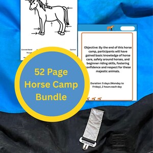 Horse Camp Activity Bundle,printable Summer Camp Worksheets, Games ...