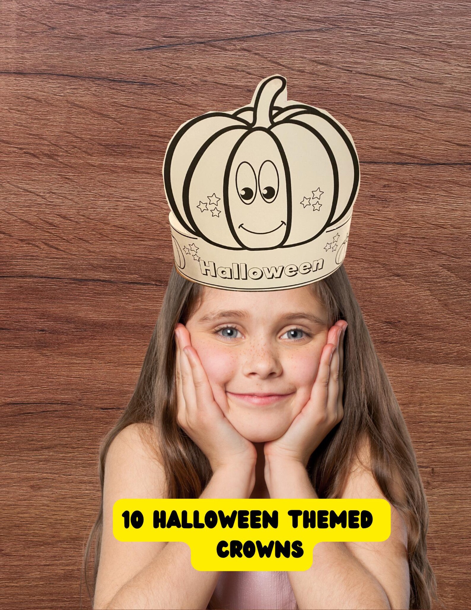 Halloween Hat Paper Crown,halloween Craft, Kids Crown Coloring Craft ...