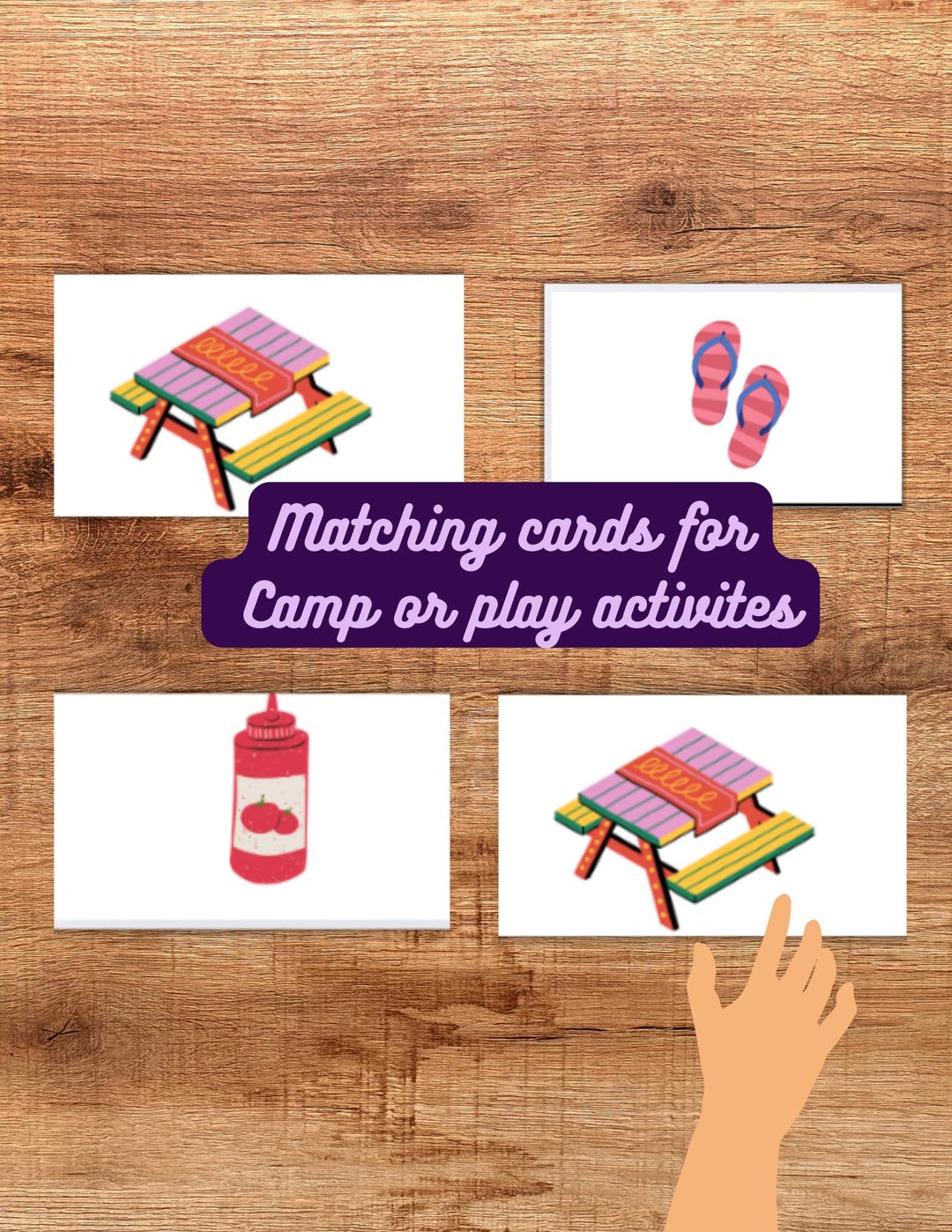 BBQ Themed Matching Game Printable, Preschool,daycare, Homeschool ...