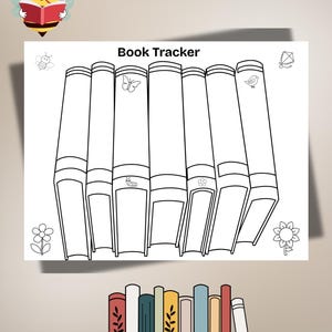 Printable Book Tracker, Minimalist Reading Log, Printable Book Tracker ...