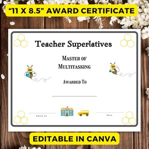 Teacher Superlative Awards – Honoring the Educators: Fun Faculty Awards ...