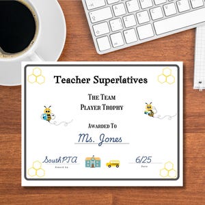 Teacher Superlative Awards – Honoring the Educators: Fun Faculty Awards ...