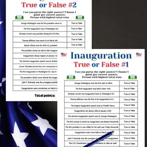 Inauguration Trivia, Inauguration Facts & Falsehoods, Kids and Adult ...