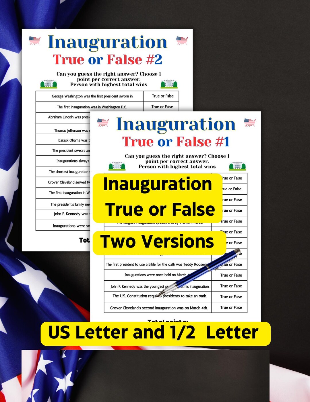 Inauguration Trivia, Inauguration Facts & Falsehoods, Kids and Adult ...