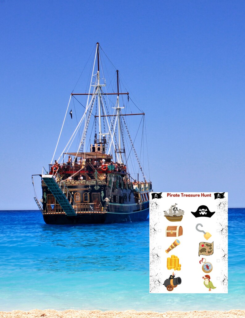 Fun Pirate Treasure Hunt Game for Kids Interactive Picture Based ...