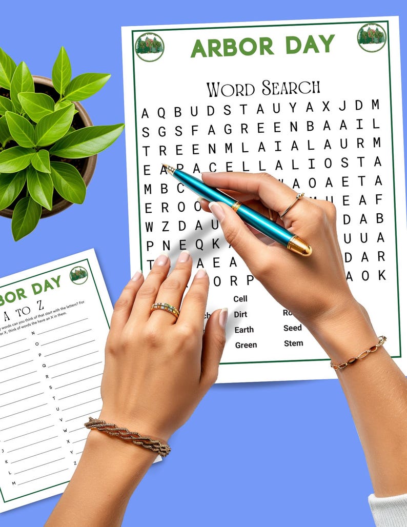 Arbor Day Game Bundle,printable Activities, Worksheets, Arbor Day Games ...